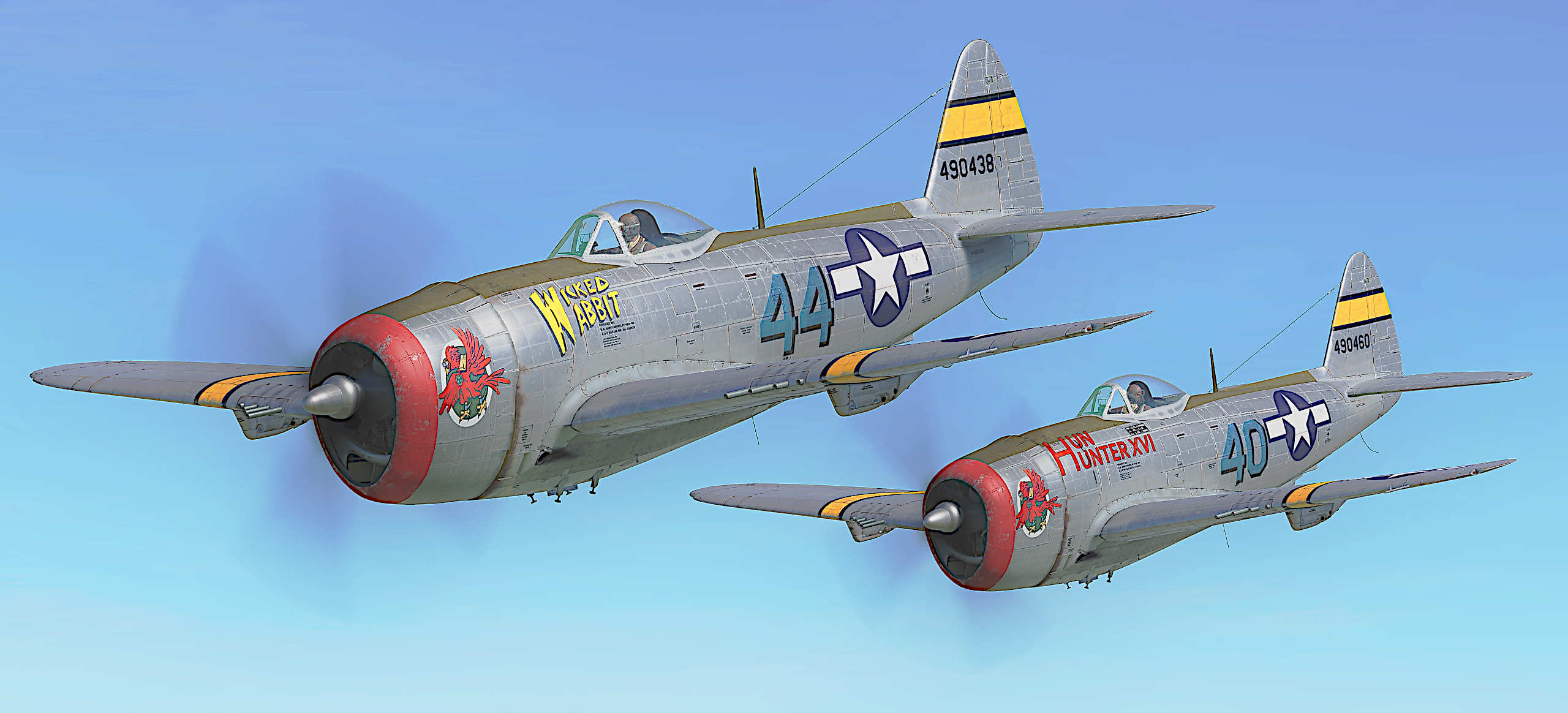 P47D-30 "Wicked Wabbit" Flown By Lt. James C. “Wabbit” Hare,65th ...